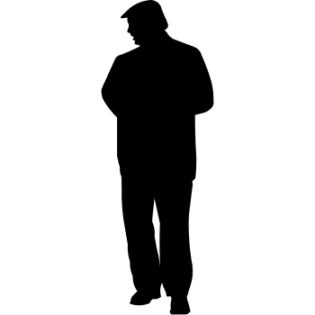 SP12934 Donald Trump Silhouette Cardboard Cutout Standee Standup ...