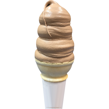 SP12949 Display Ice Cream Stand: Chocolate Soft Serve Cone Cardboard ...