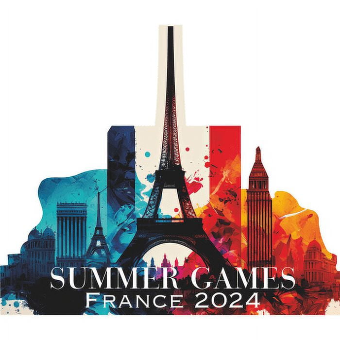 SP13036 82x70in Summer Games France 2024 Landmarks Eiffel Tower ...