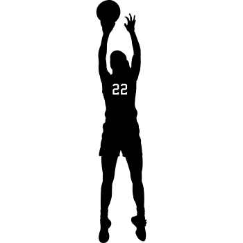 SP13064 Womens Female Girl Basketball Player 22 Dunk Cardboard Cutout ...