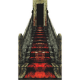 SP13121 Haunted Beast Castle Stair Case Red Carpet Hallway Cardboard ...