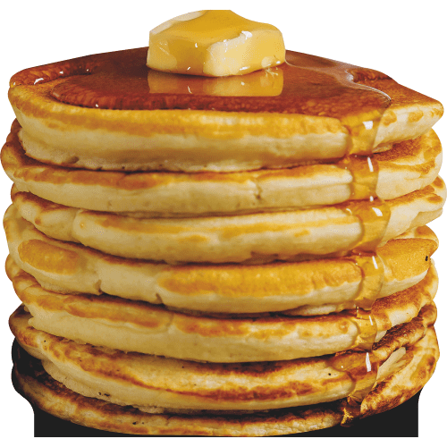 SP13123 Short Stack of Pancakes Flapjacks Johnny Cakes Breakfast Butter ...