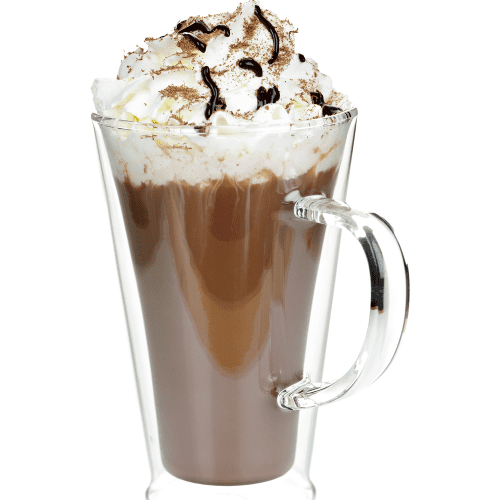 SP13182 Cup of Hot Cocoa Chocolate Coco Whipped Cream Glass Mug ...