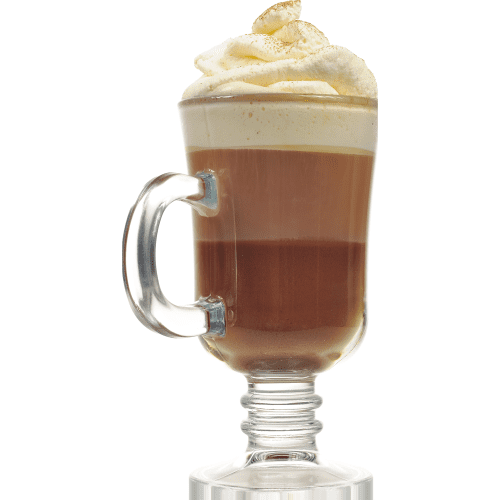 SP13183 90in Layered Glass Hot Cocoa Chocolate Coco Whipped Cream Cup ...