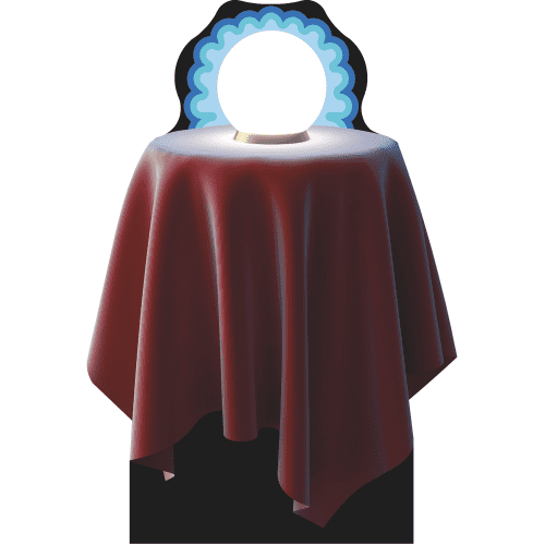 SP13282 Gypsy Fortune Teller Spirit Oracle Crystal Ball Your Face Here ...