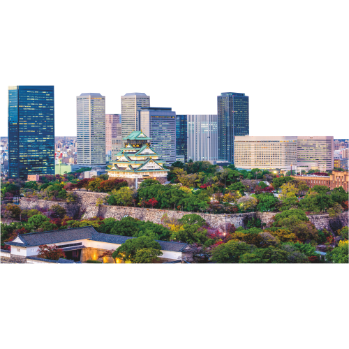 SP13338 Osaka Japan City Skyline Cardboard Cutout Standee Standup ...