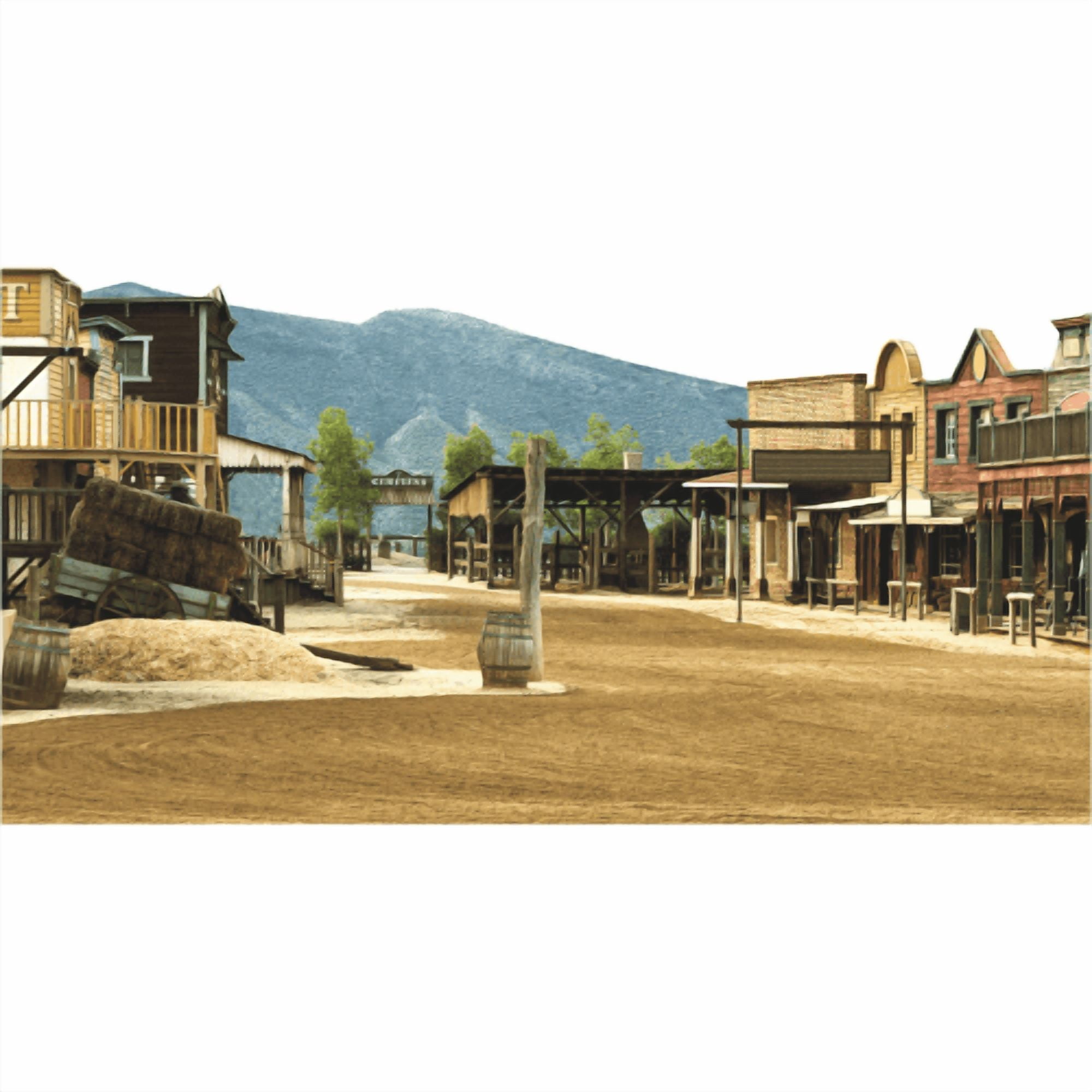 SP13394 Hollywood Old Wild Western Town Prop Backdrop Cardboard Cutout ...