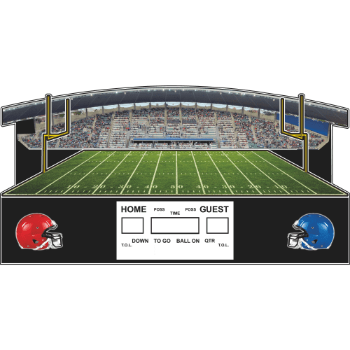 SP13411 Football Field and Score Board Cardboard Cutout Standee Standup ...
