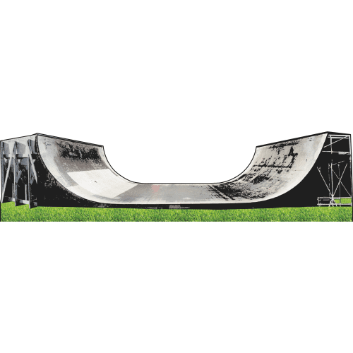 SP13417 Skate or Perish Skateboard Park Ramp Urban City Cardboard ...