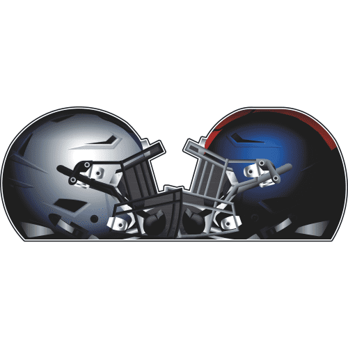 SP13456 Football Team VS Helmet Face Off Cardboard Cutout Standee ...