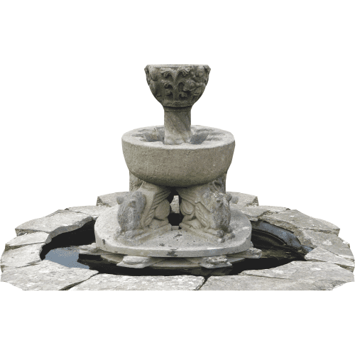 SP13495 Stone Garden Water Fountain Decoration Prop Cardboard Cutout ...