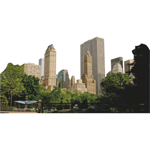 SP13541 New York City Skyline View From Central Park Cardboard Cutout ...