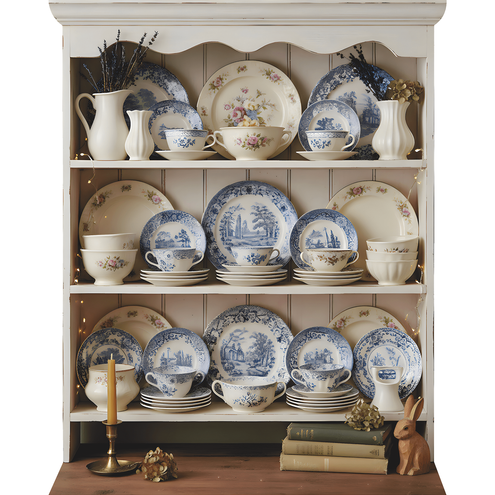 SP13632 Cottagecore Fine China Display Prop Decor Cardboard Cutout ...
