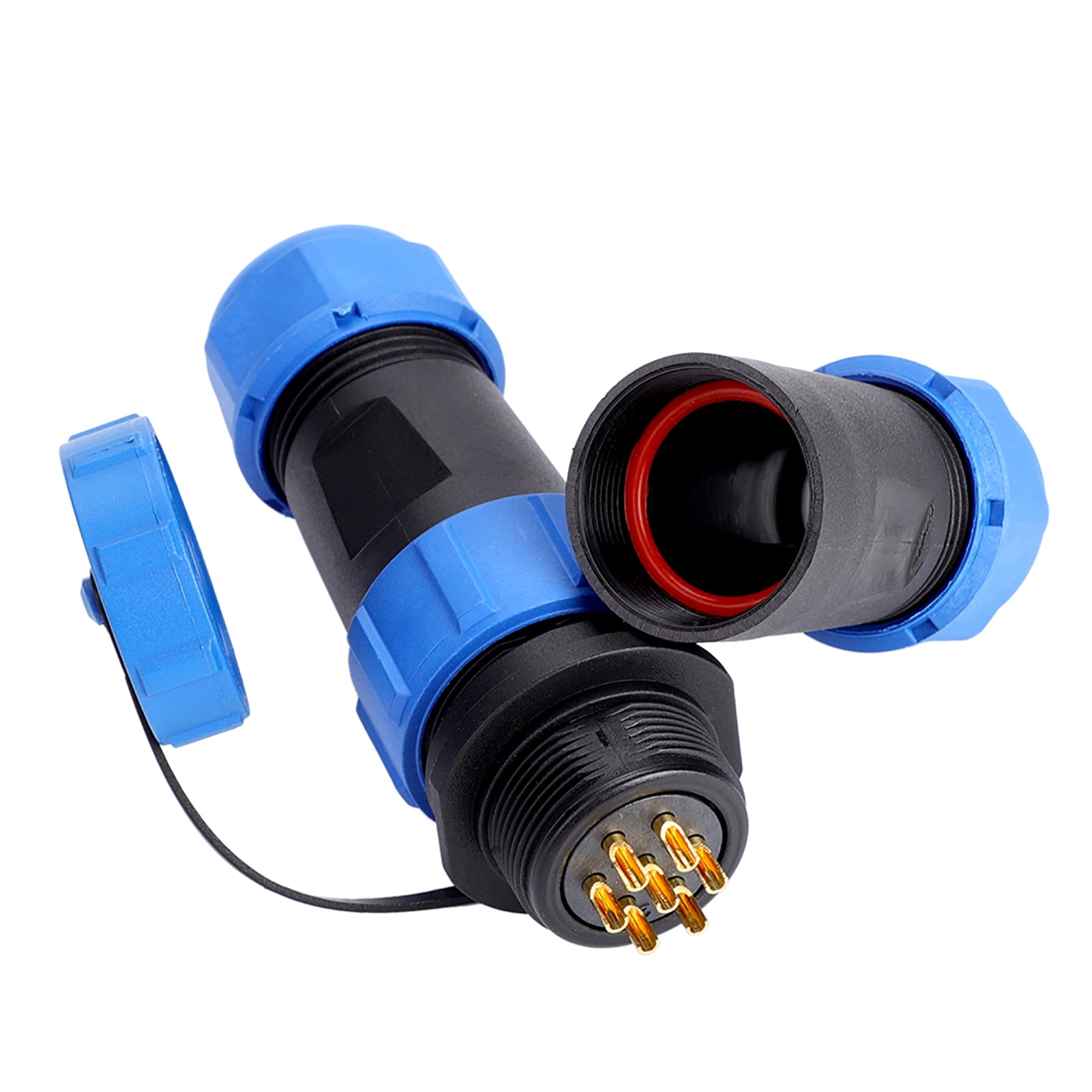 SP21 IP68 7Pin Waterproof Plastic Aviation Plug Socket Cable in line ...