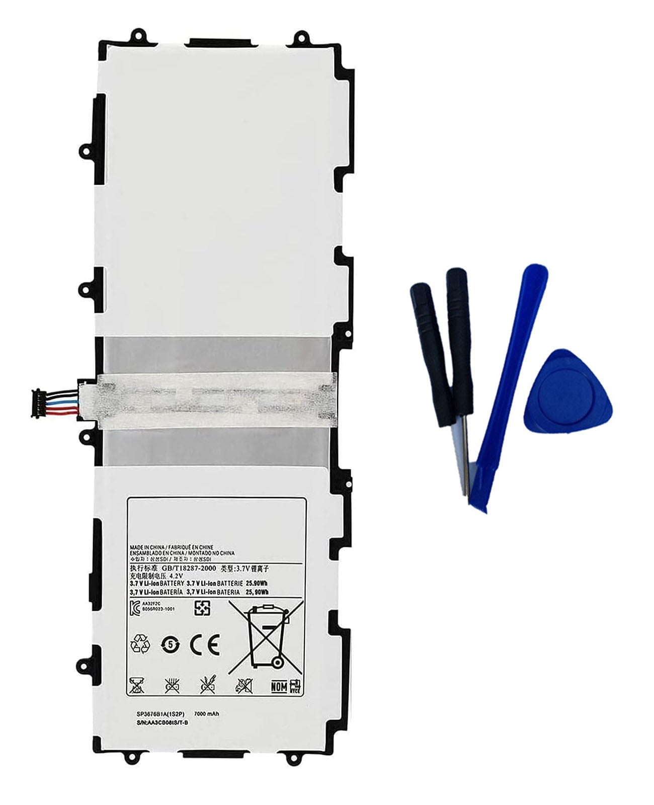 SP3676B1A(1S2P) SP3676B1A Tablet Replacement Battery for Galaxy Tab 10. ...