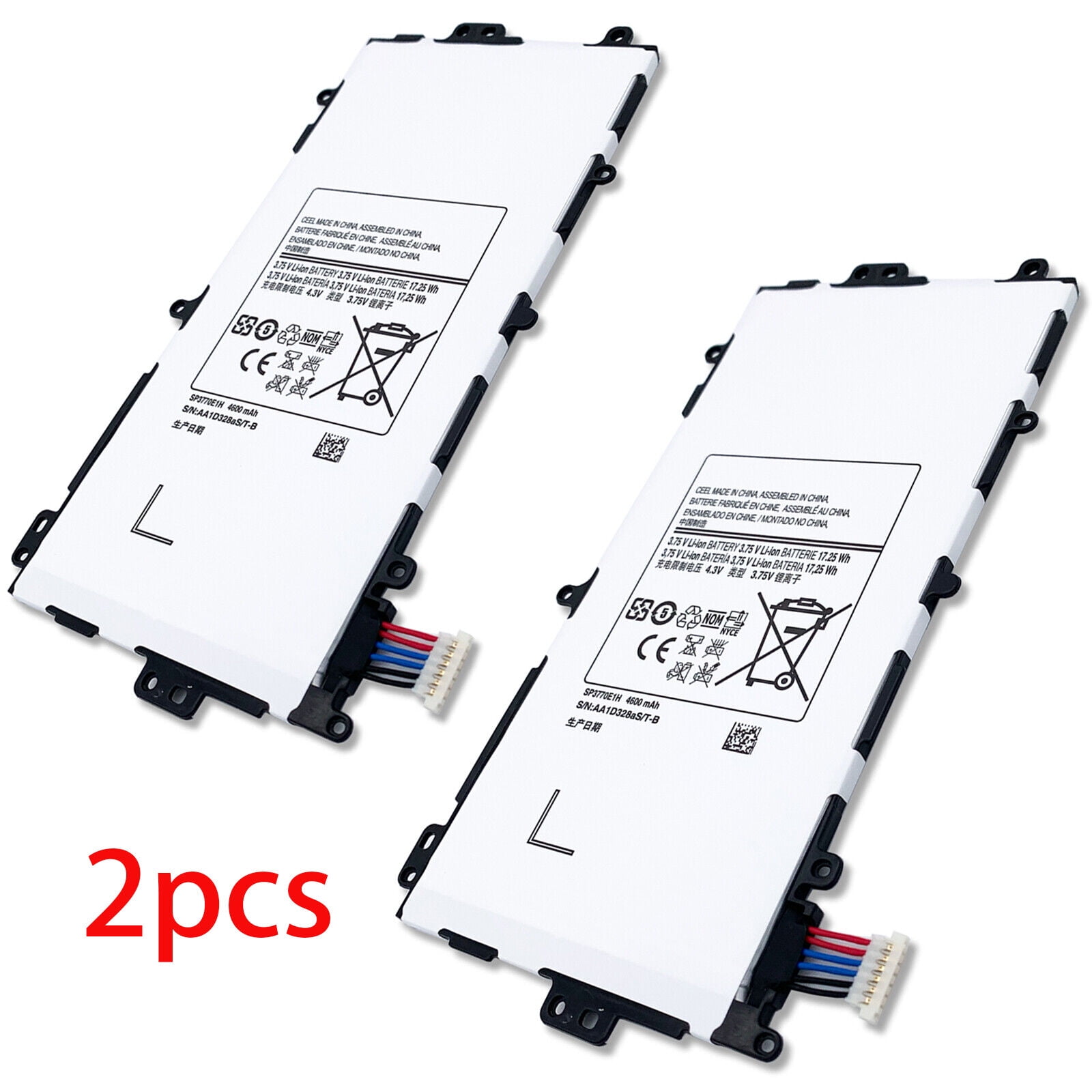 SP3770E1H 2 x 4600mAh Battery For Samsung Galaxy Note 8 Tablet GT-N5100 ...