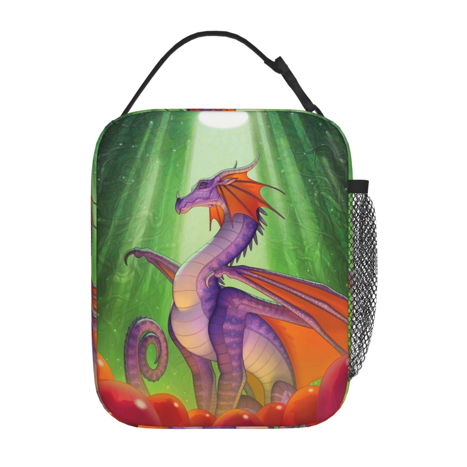 Wings Dragon Fire Lunch Box Insulated Lunch Bag Cute Lunch Box Suitable ...