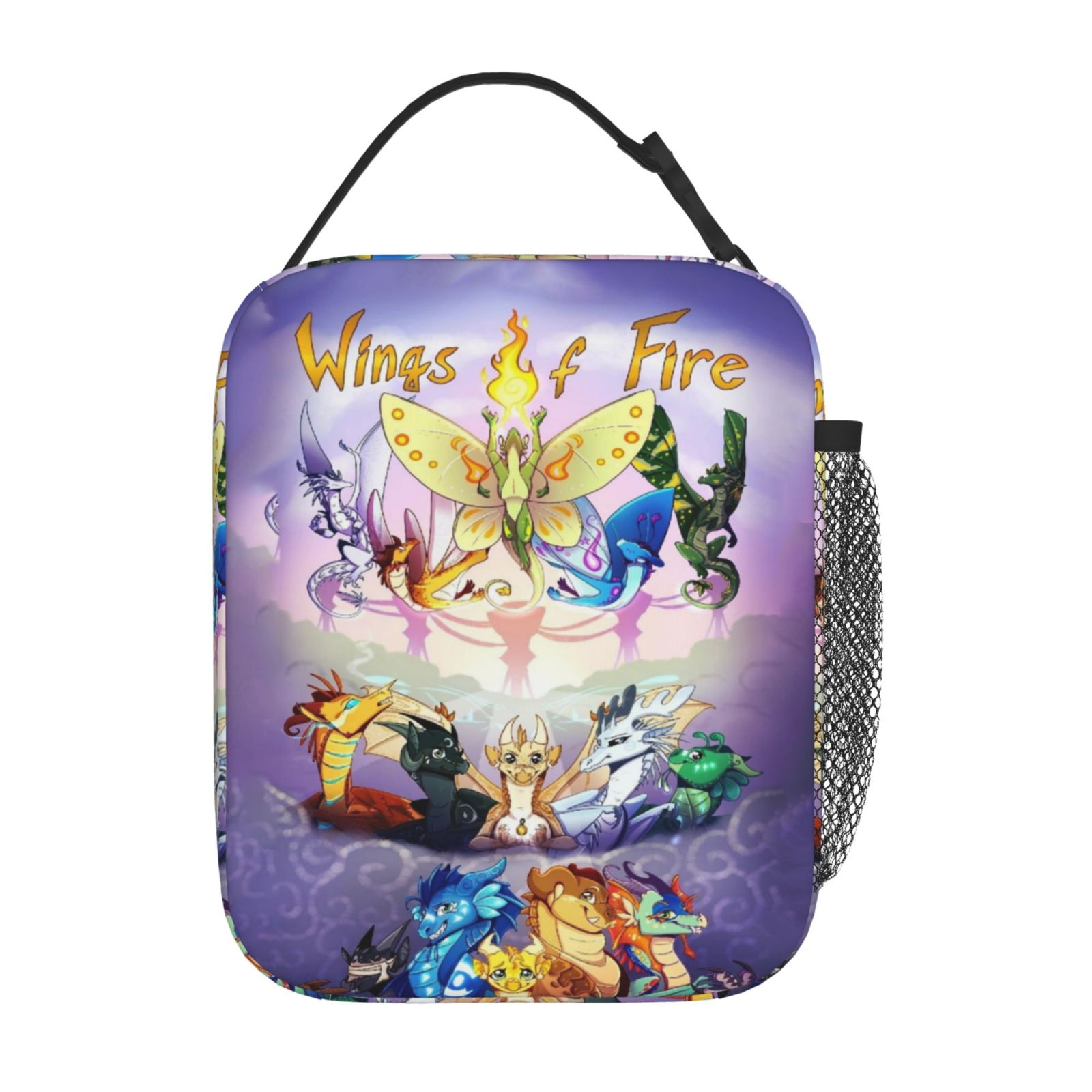 Wings Dragon Fire Lunch Box Insulated Lunch Bag Cute Lunch Box Suitable ...