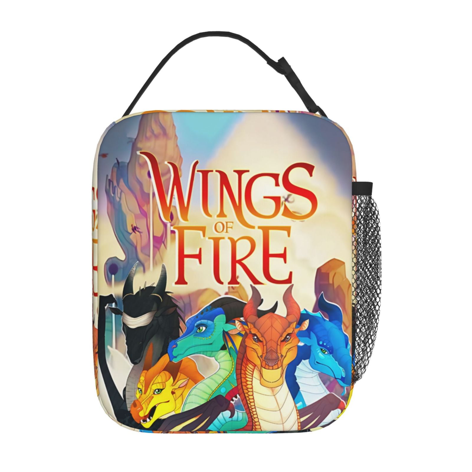 Wings Dragon Fire Lunch Box Insulated Lunch Bag Cute Lunch Box Suitable ...