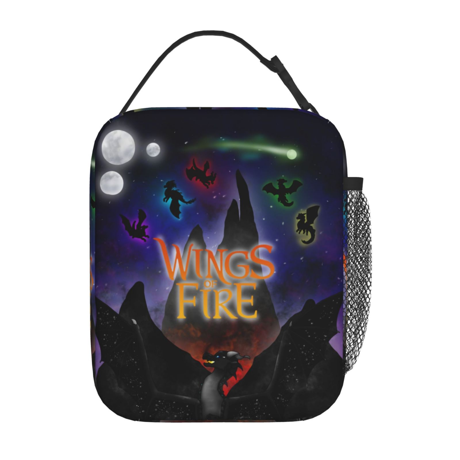 Wings Dragon Fire Lunch Box Insulated Lunch Bag Cute Lunch Box Suitable ...