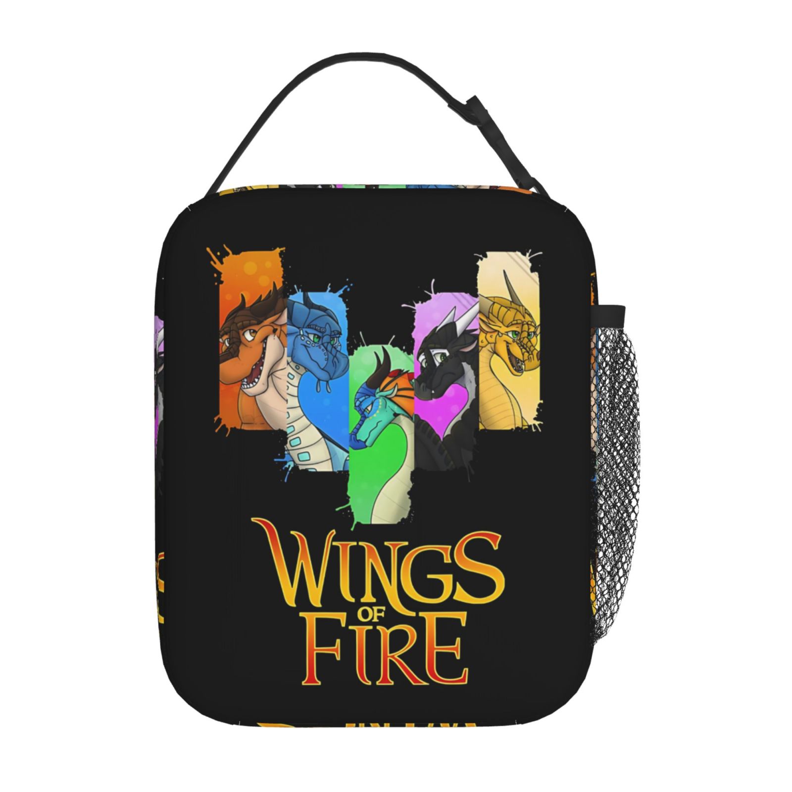Wings Dragon Fire Lunch Box Insulated Lunch Bag Cute Lunch Box Suitable ...