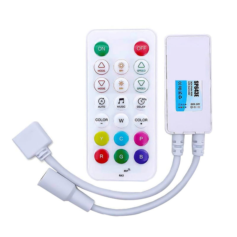 SP643E DC 24V PWM 2.4G Remote LED Controller Bluetooth for DIM CCT RGB ...