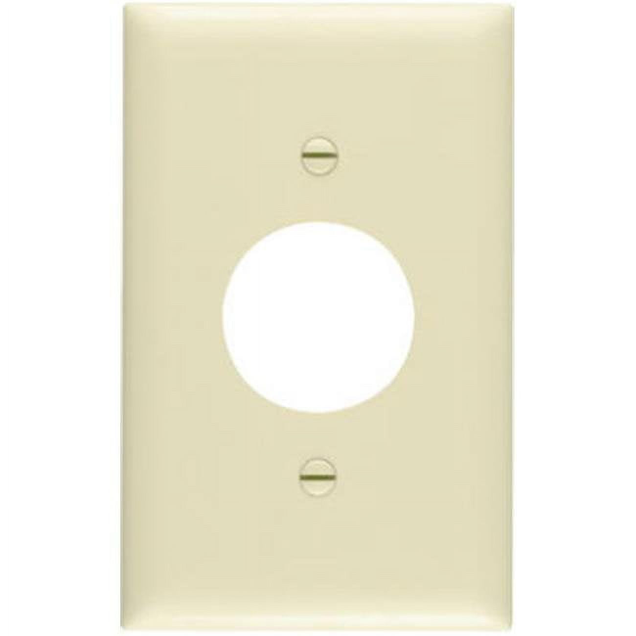 SP7IU 1 Gang Single Outlet Opening Urea Wall Plate, Ivory - Walmart.com