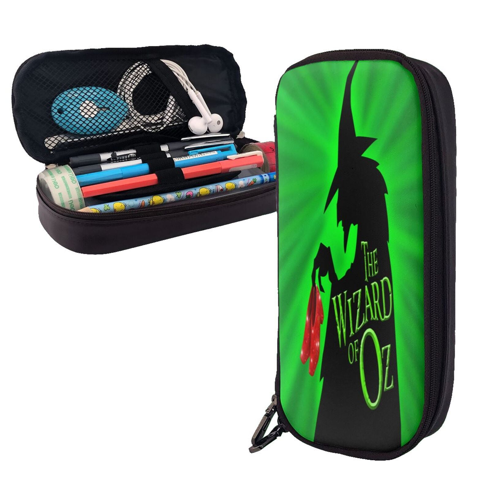 Wizard of O Leather Pencil Case Portable Pen Bag Pouch with Zipper ...