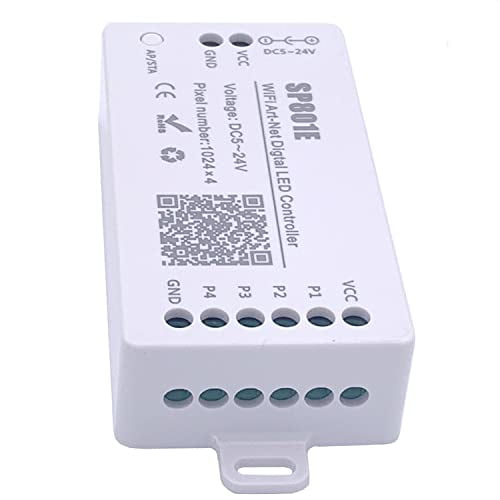 SP801E WiFi Art-Net Magic LED Controller LED Matrix Panel Module WS2812B WS2811 Light Strip ...