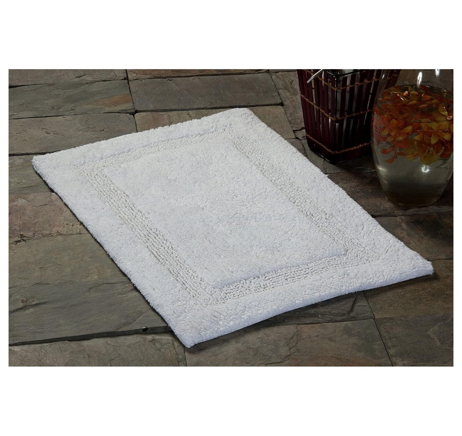 SPA Bath Rug 100% Soft Cotton, Size 34x21 Inch, Latex Spray Non-Skid ...