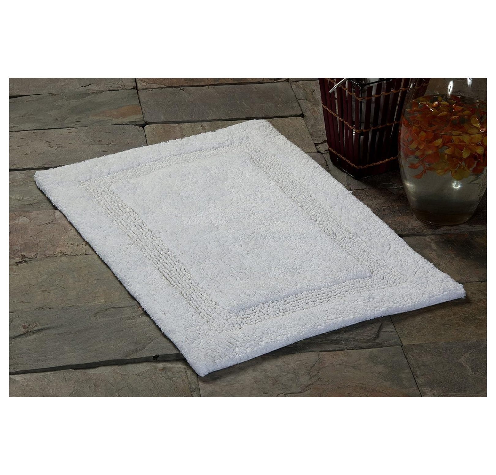 SPA Bath Rug 100% Soft Cotton, Size 50x30 Inch, Latex Spray Non-Skid ...