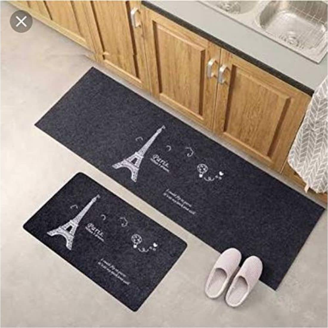SPA FURNISHING 3D Printed Kitchen Mats Waterproof and Anti Slip Rubber ...