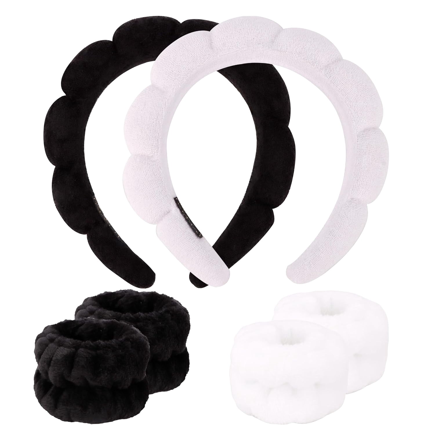 SPA Headbands for Washing Face Makeup Headbands with Bow Hair Band ...