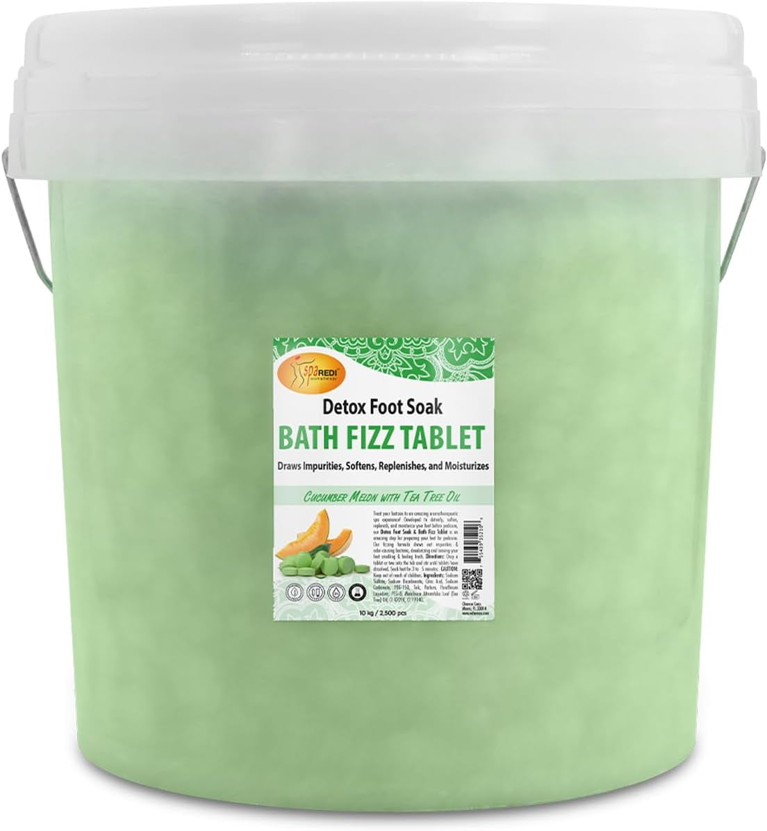 SPA REDI - Bath Fizz Tablets - Cucumber Scented - 2500 Tablets - 3 Gal ...