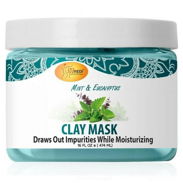 SPA REDI - Clay Mask, Mint and Eucalyptus, 16 Oz - Pedicure and Body ...
