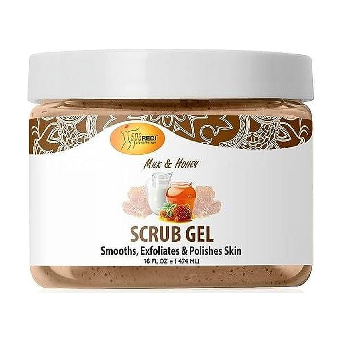 SPA REDI – Exfoliating Scrub Pumice Gel, Milk and Honey, 16 Oz ...