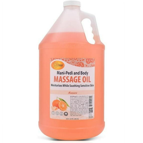 SPA REDI - Massage Oil, Mandarin, 128 Oz - Professional Full Body ...