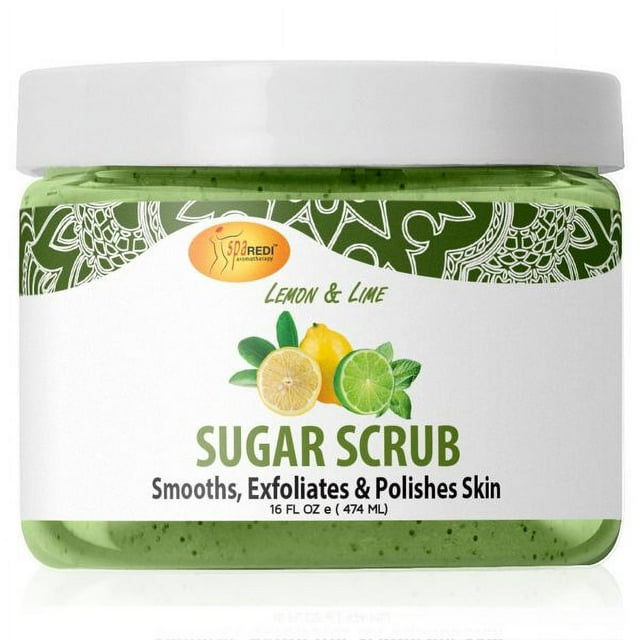 SPA REDI Sugar Scrub Lemon and Lime - Moisturizing and Exfoliating Body ...