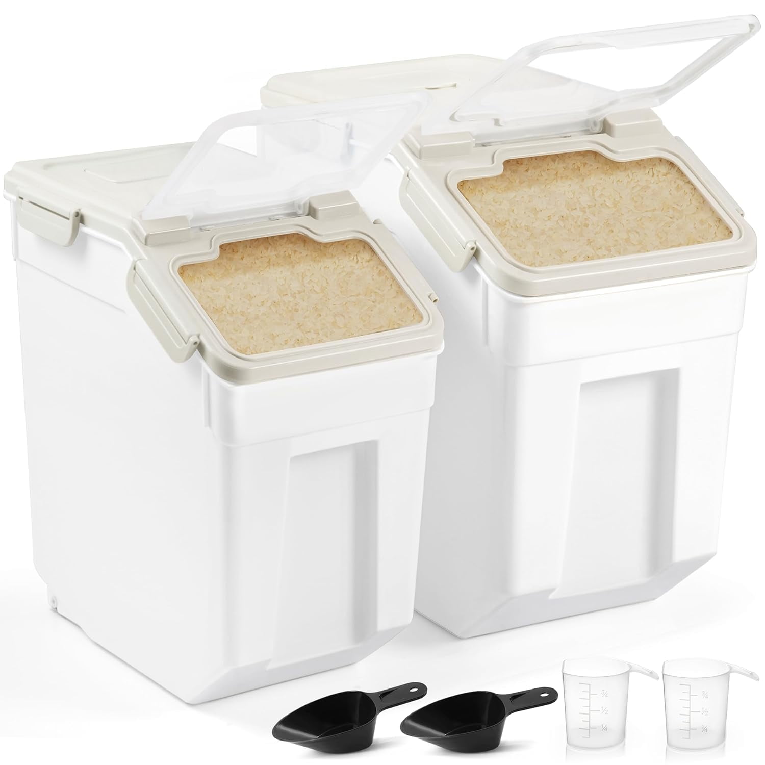 ABOUT SPACE Rice Storage Container 25kg 15kg Airtight Rice Container ...