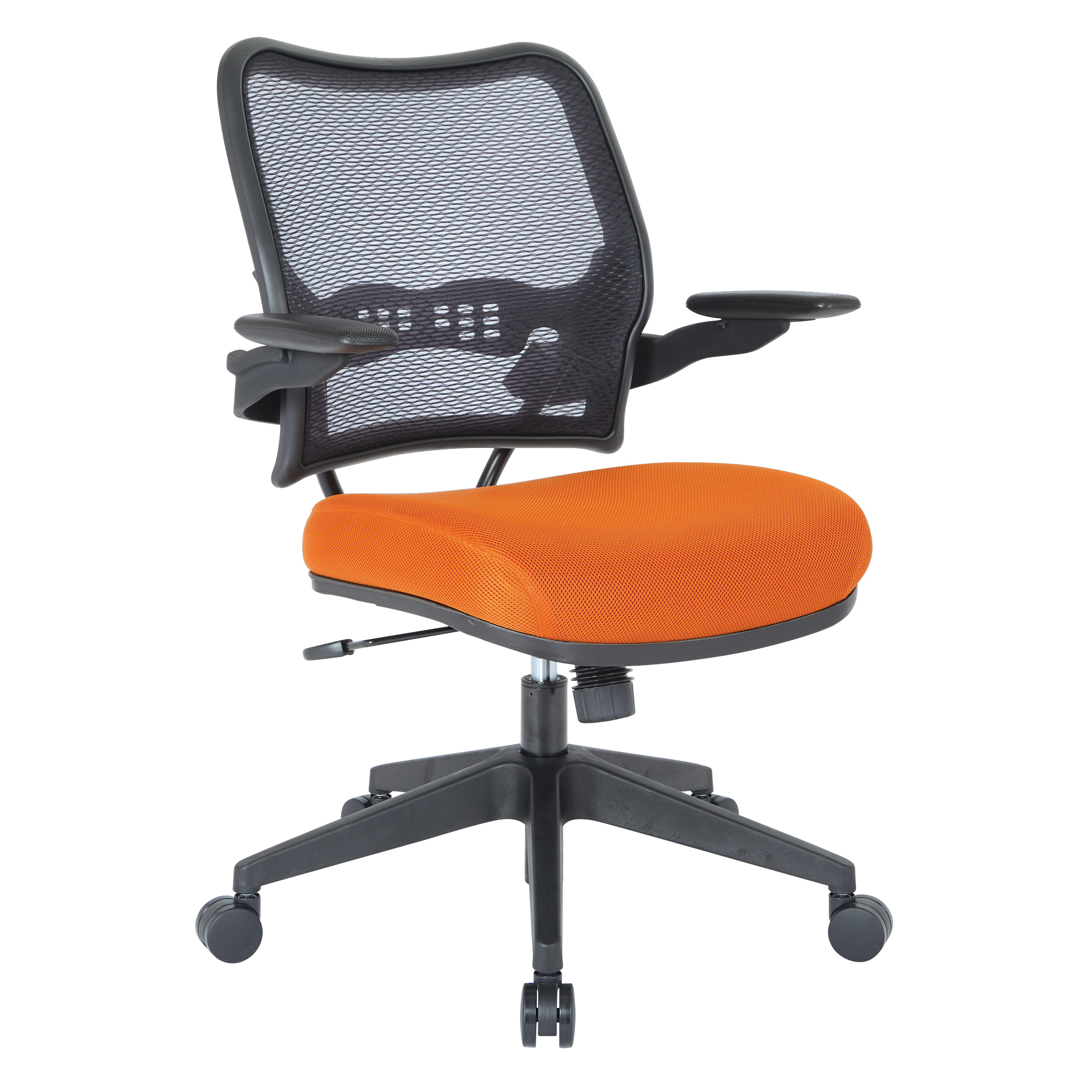 SPACE Seating Deluxe Chair with AirGrid® Back and Orange Mesh Seat ...