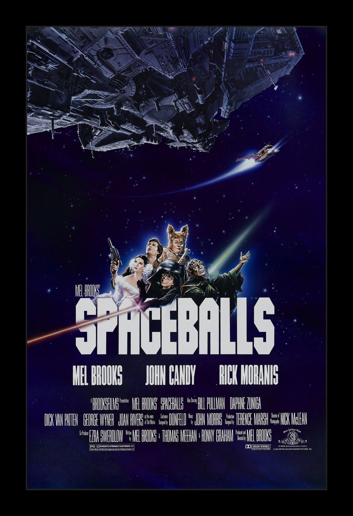 SPACEBALLS - 11x17 Framed Movie Poster - Walmart.com