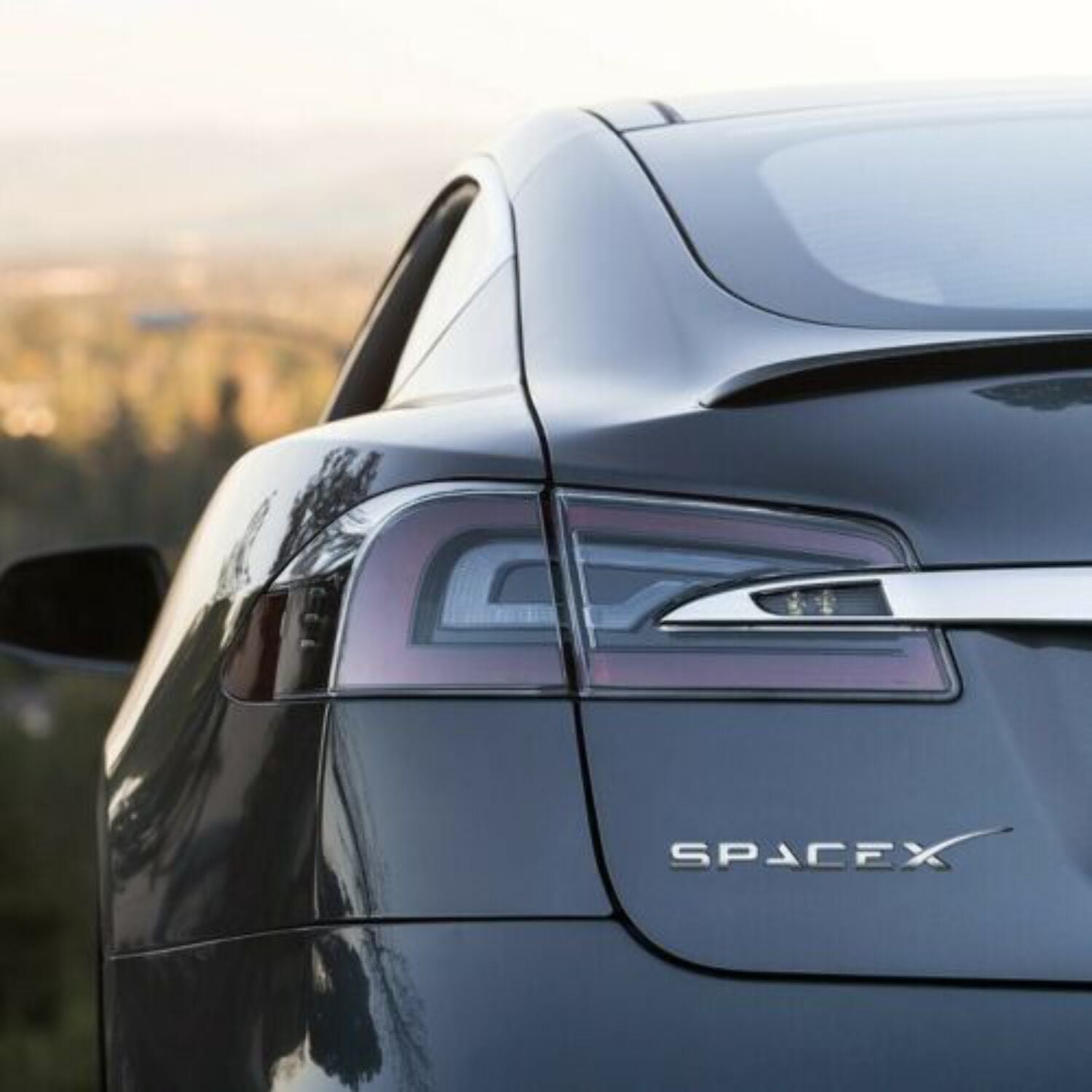 SPACEX Logo Emblem Badge, Chrome Letters for Tesla, Silver - Walmart.com