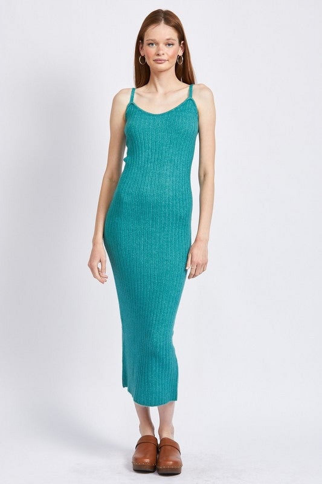 SPAGHETTI STRAP BODYCON MIDI DRESS - Walmart.com