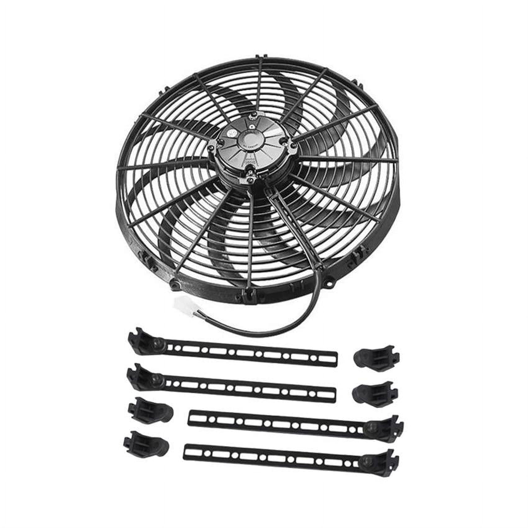 SPAL 12" Pull Type Curved Blade Radiator Cooling Fan & Mount Kit ...