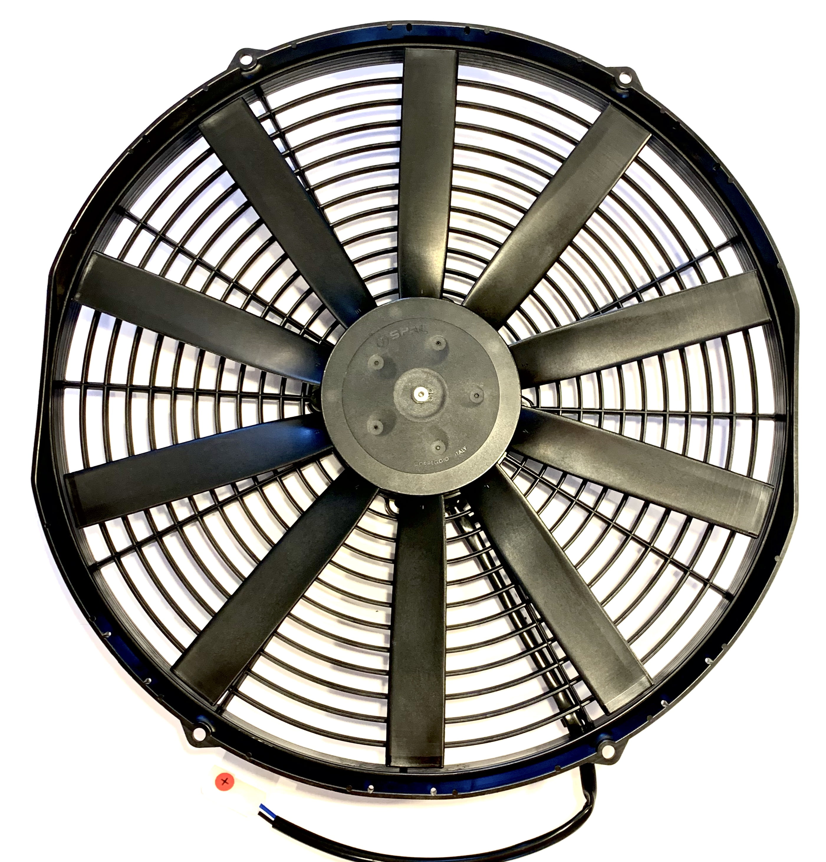 SPAL 30100401 16" Pusher Fan 12 VOLT Low Profile Straight Blade 1103 ...