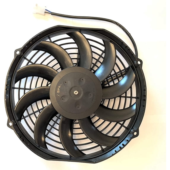 SPAL 30100435 10'' 12V High Performance Puller Fan with Curved Blades ...
