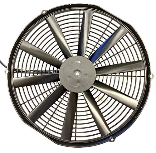 SPAL 30102120 16" Puller Fan 12 VOLT High Performance Straight Blade ...