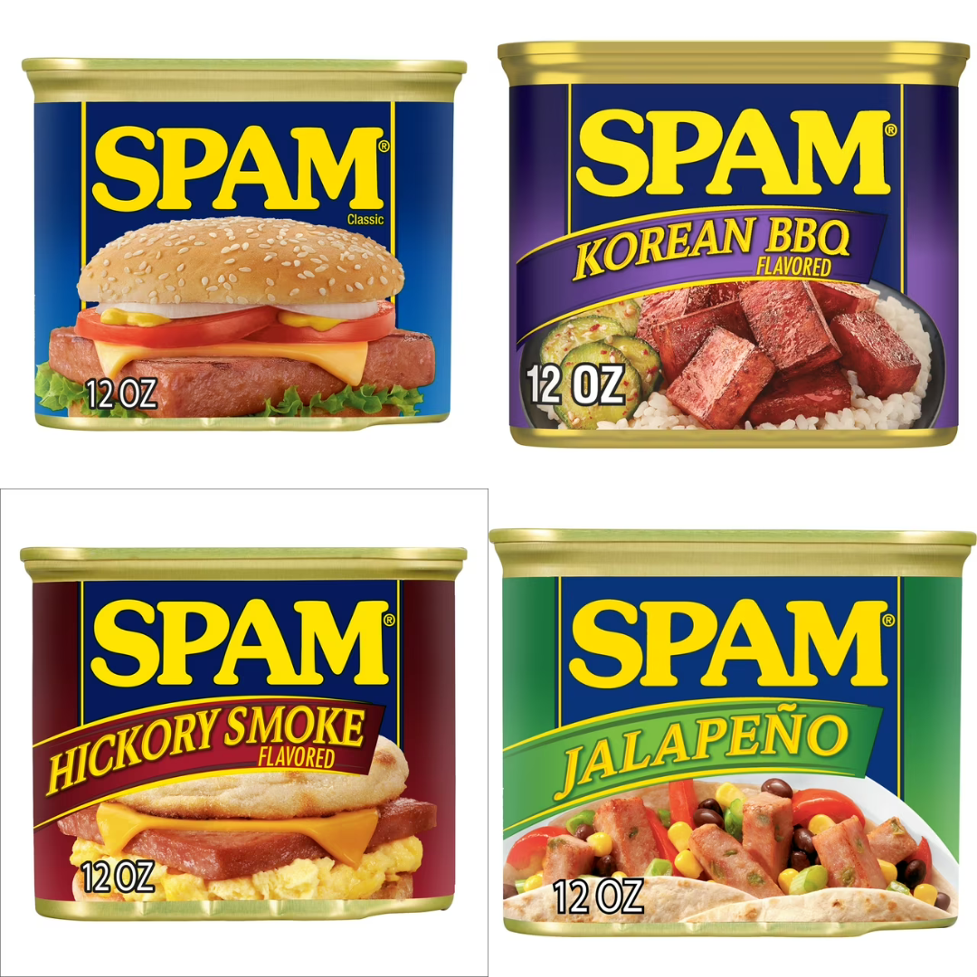 SPAM Classic Meat Cans Pantry Pack 12 oz, 4 Count - Walmart.com