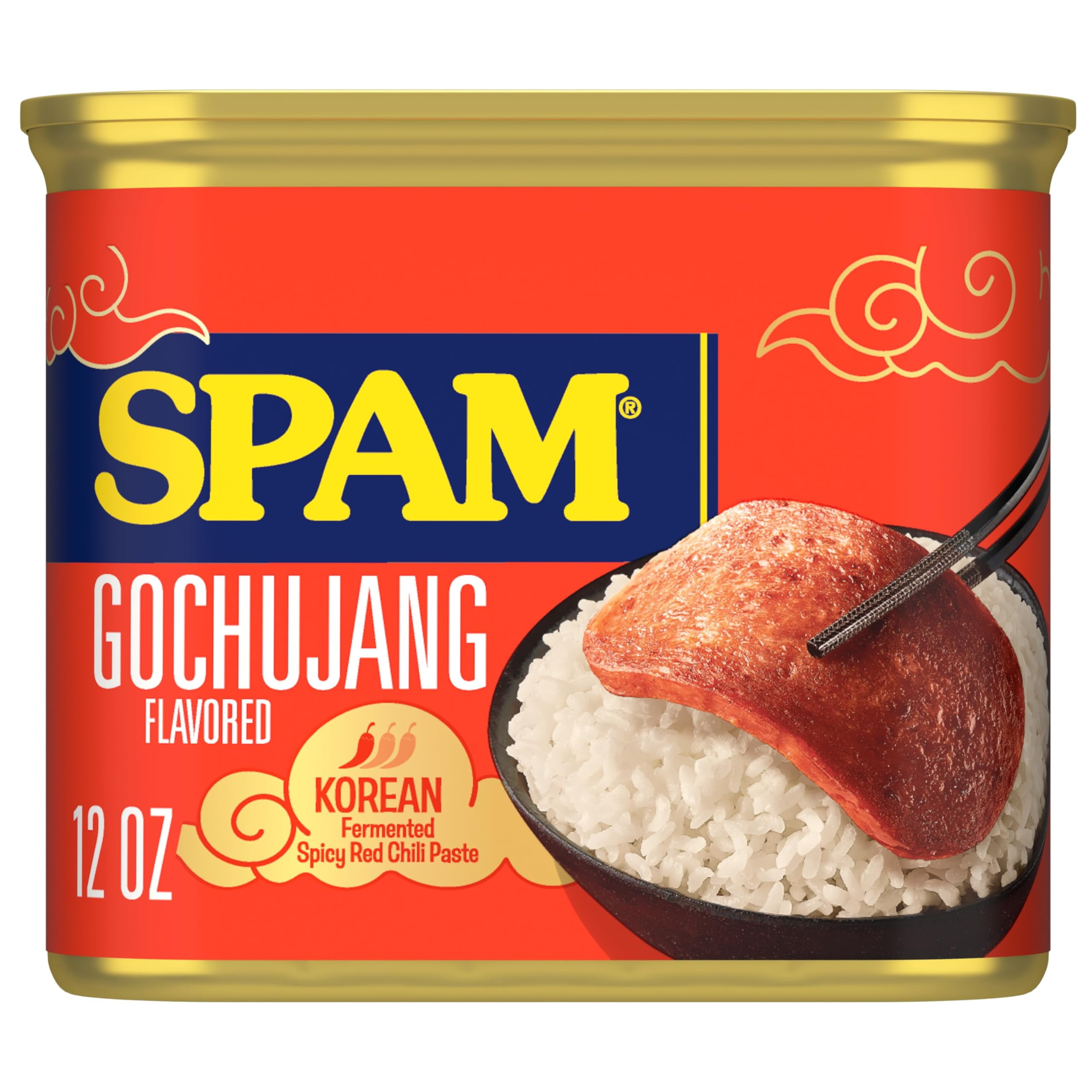 SPAM Gochujang Flavored 12oz Canned Meat, Korean Umami Flavor, 7g ...