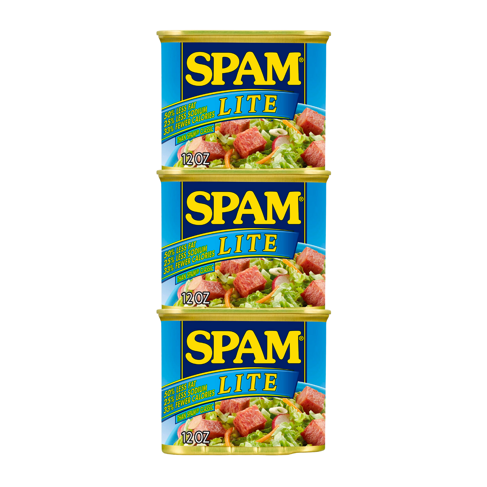 SPAM Lite Low Sodium Luncheon Meat - Classic Groceries (12 oz., 3-pack ...